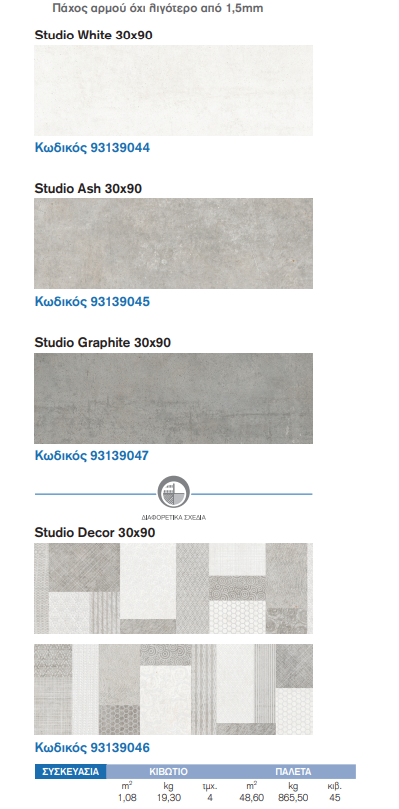 ΠΛΑΚΑΚΙΑ :: Πλακάκι Μπάνιου STUDIO AZTECA 30x90cm/Σειρά STUDIOAZTECA ...